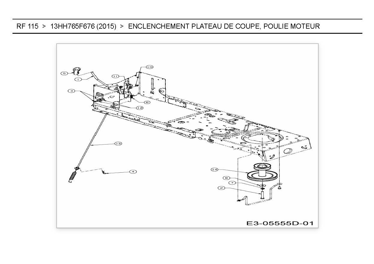 Vue Eclatee Tracteur Tondeuse Mtd Unixpaint MTD Tracteurs De Pelouse